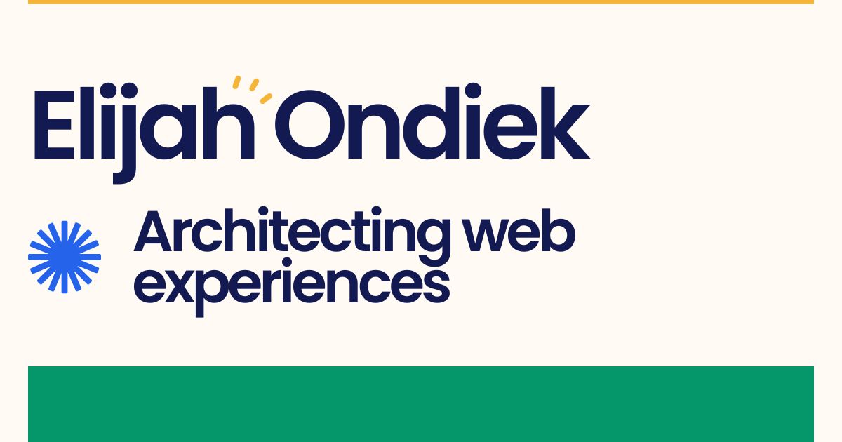 Elijah Ondiek | Software Engineer